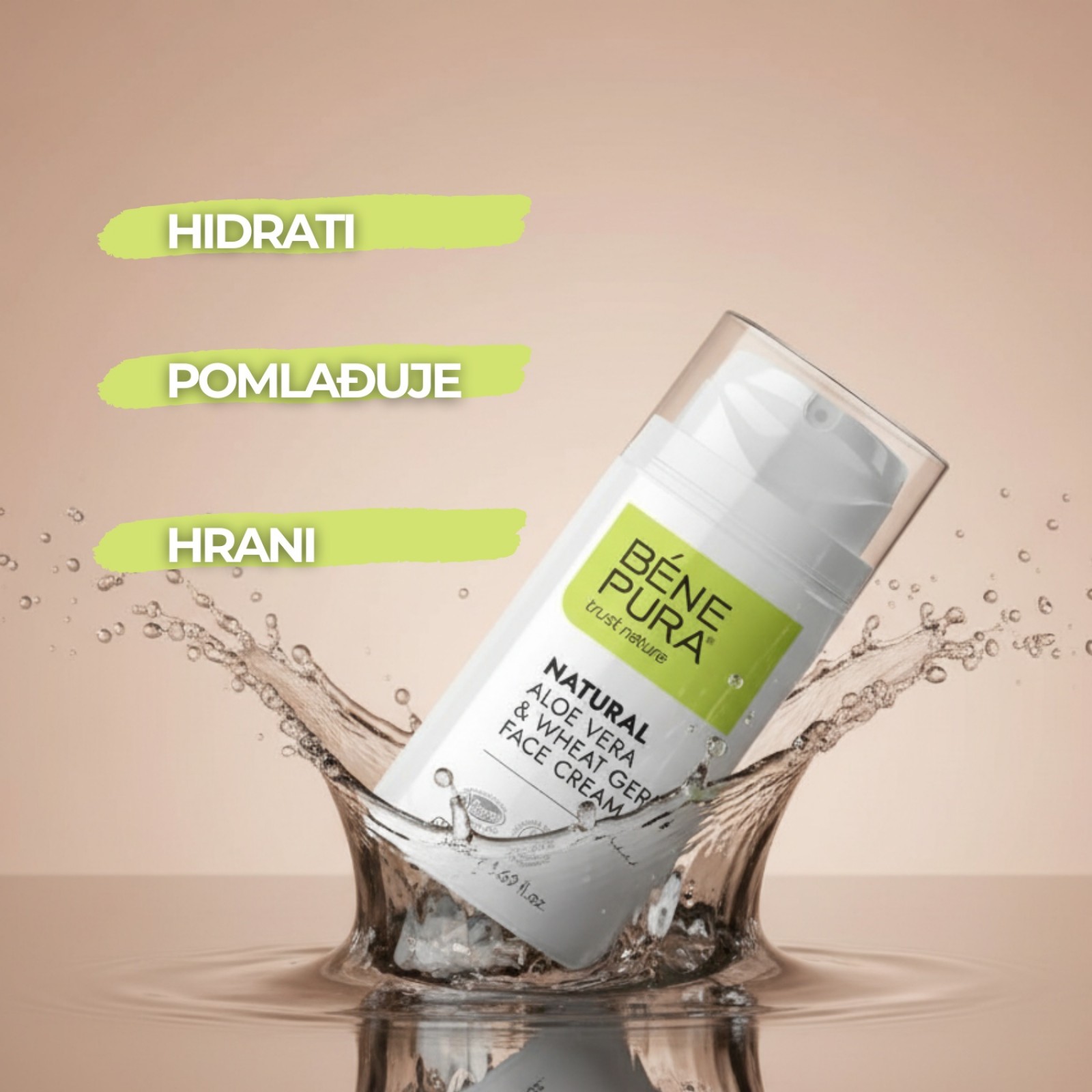 ᐉ Aloe Vera Krema za Lice - 50ml - Benepura.hr